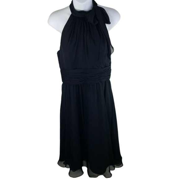 Mori Lee | Dresses | Vintage Morilee Dress Womens 4 Black Halter Neck ...